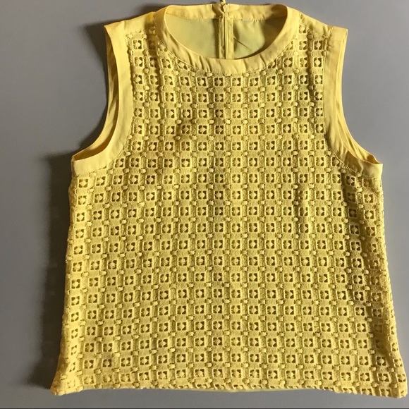 Joe Fresh | Tops | Joe Fresh Marigold Sleeveless Eyelet Lace Crochet ...